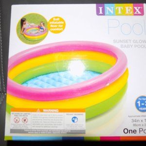 Intex | Toys | Intex Sunset Glow Inflatable Baby Swimming Pool | Poshmark